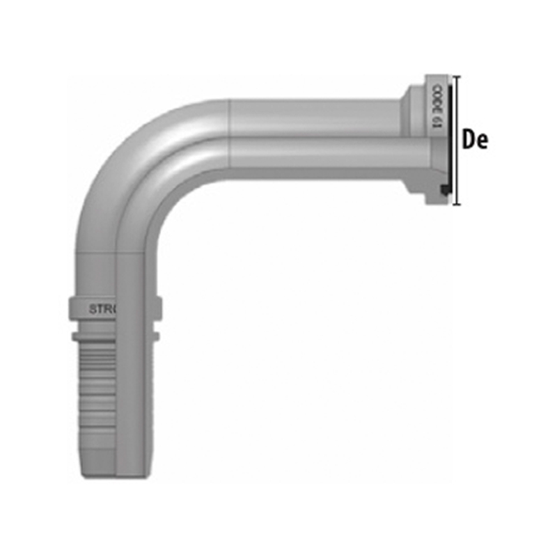 Espiga a 90° Larga Brida Código 61 – NORTHFITT